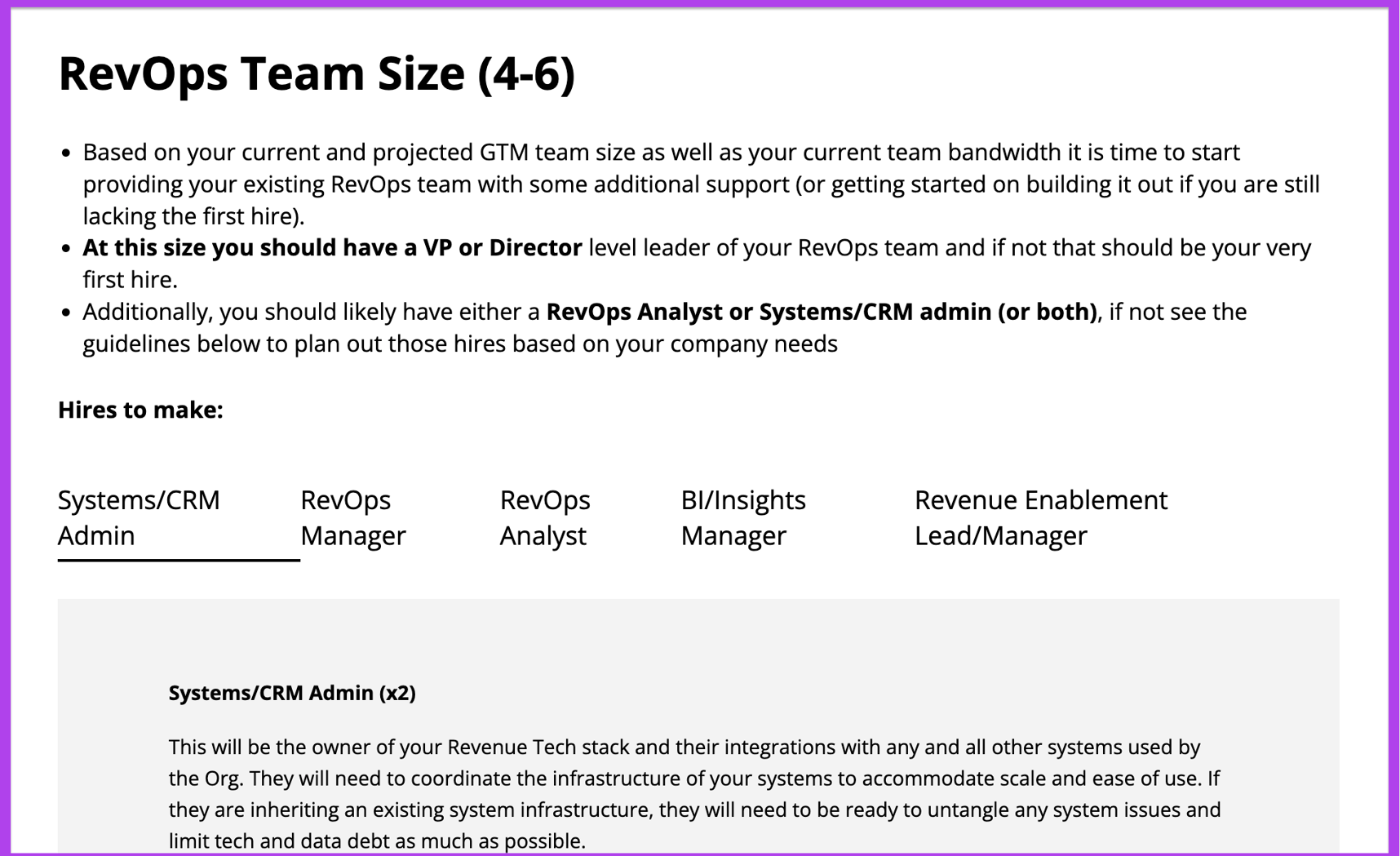 Revenue Operations Team Size Calculator